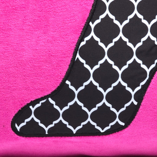 Bootylicious Boot Bag - Hot Pink/Trellis – Melissa Beth Designs
